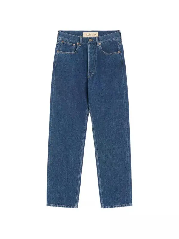 Valentino Garavani Cotton Denim Vgold Jeans