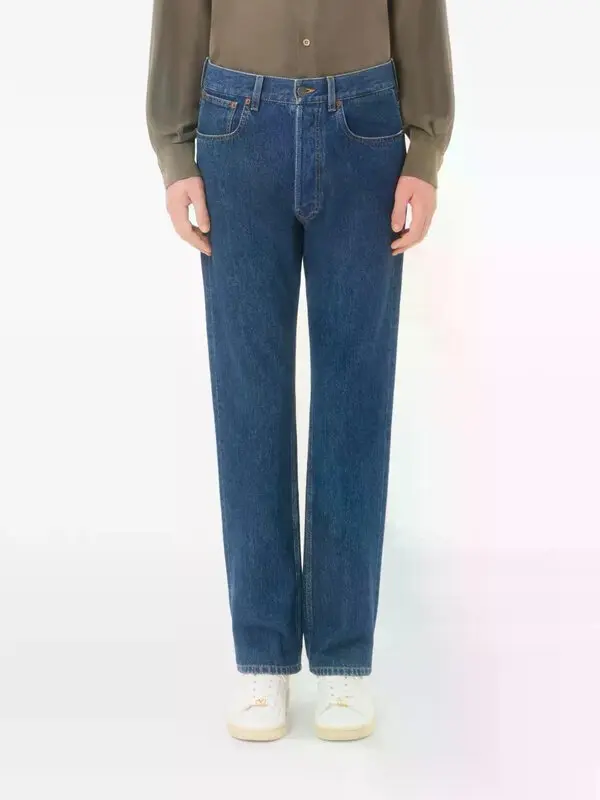 Valentino Garavani Cotton Denim Vgold Jeans