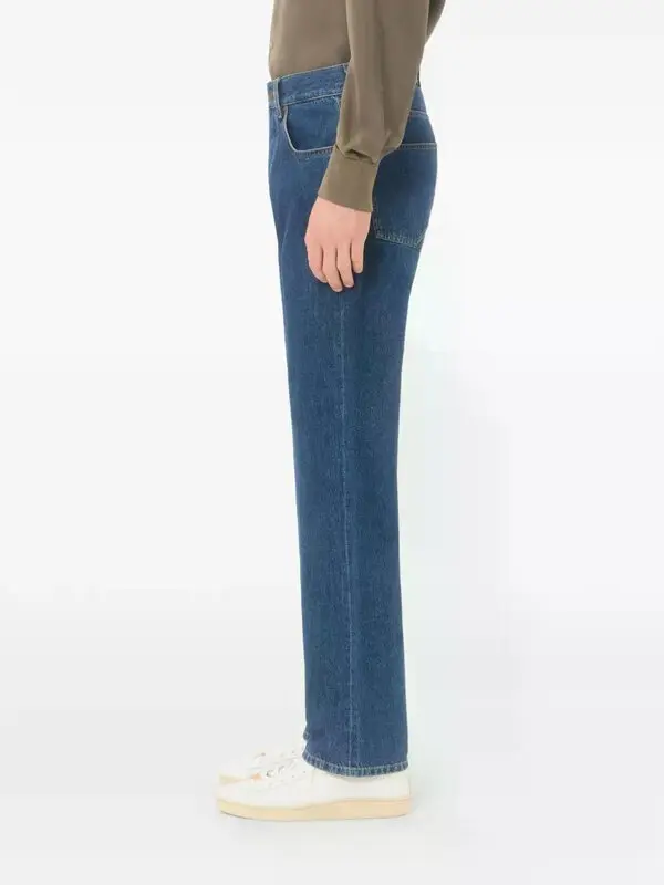Valentino Garavani Cotton Denim Vgold Jeans