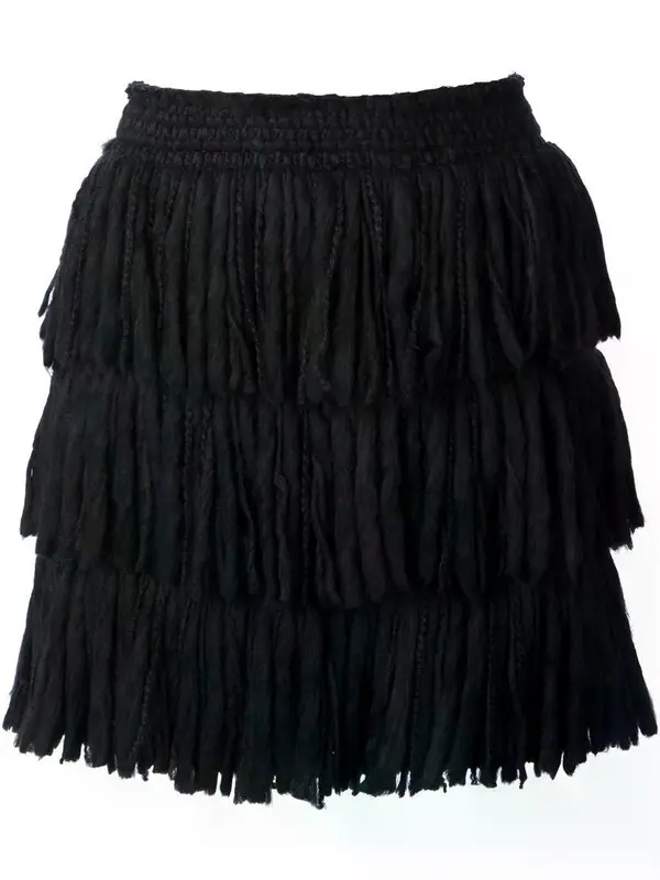 LANVIN Fringed Skirt - Black