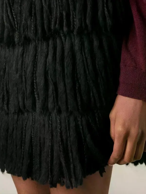 LANVIN Fringed Mini Skirt