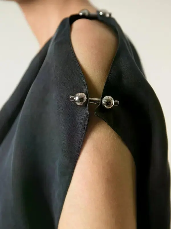 LANVIN V-neck Mini Dress With Cut-out Details