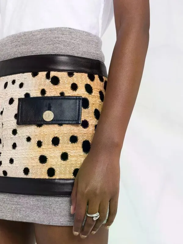 Dsquared2 Leopard-panelled Mini Skirt