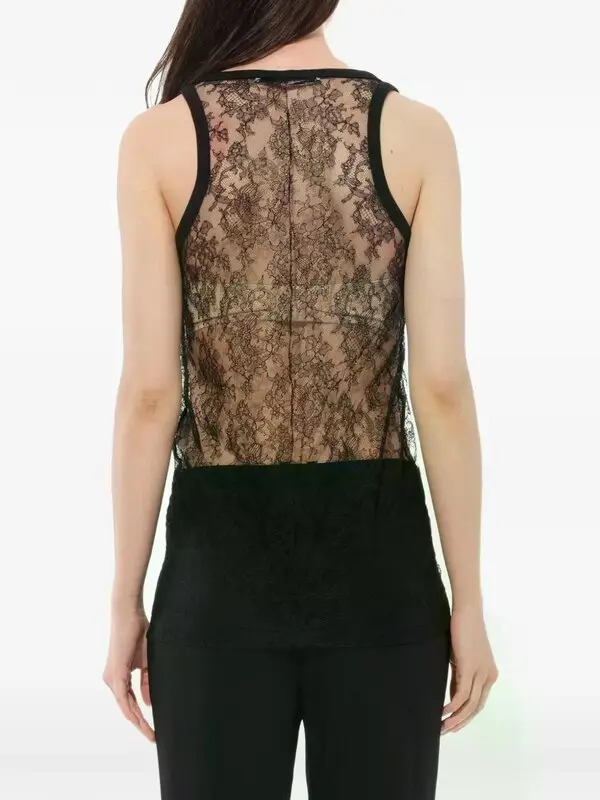 Givenchy Sheer Floral-lace Vest Tank Top