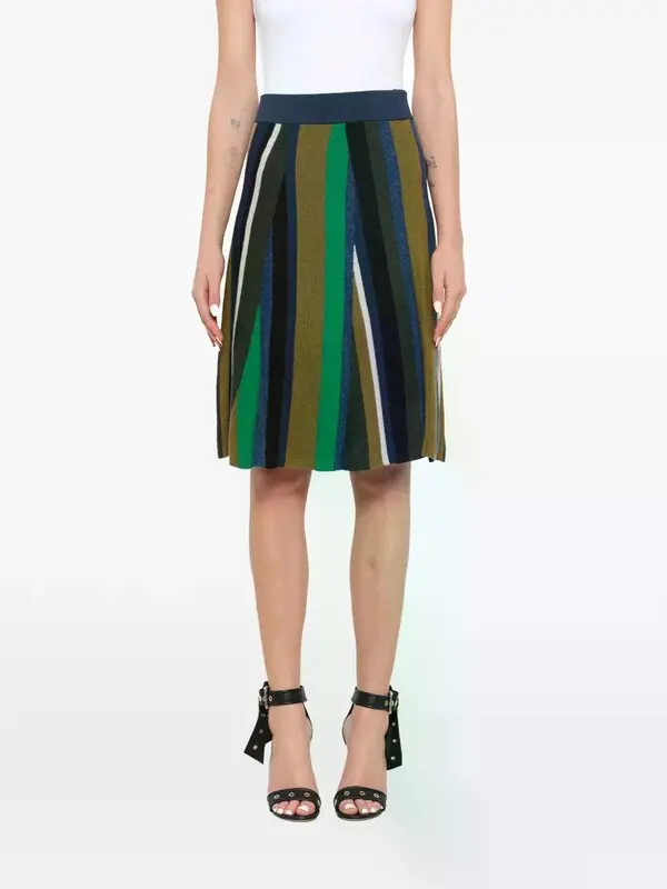 Kenzo Striped A-line Skirt - Multicolour