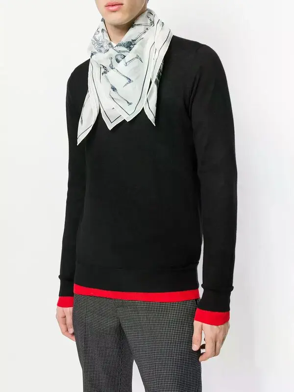 Alexander McQueen Dancing Skeleton Scarf