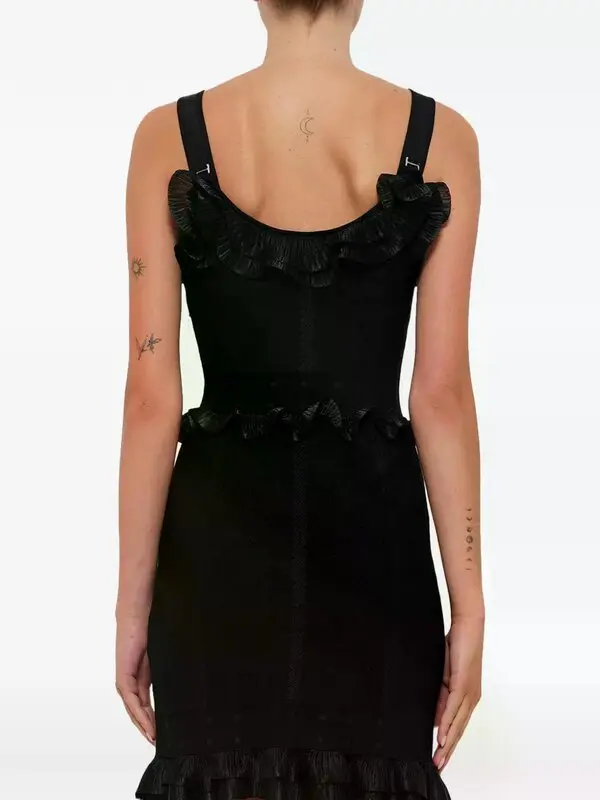 Alexander McQueen Ruffled Lace Jacquard Dress