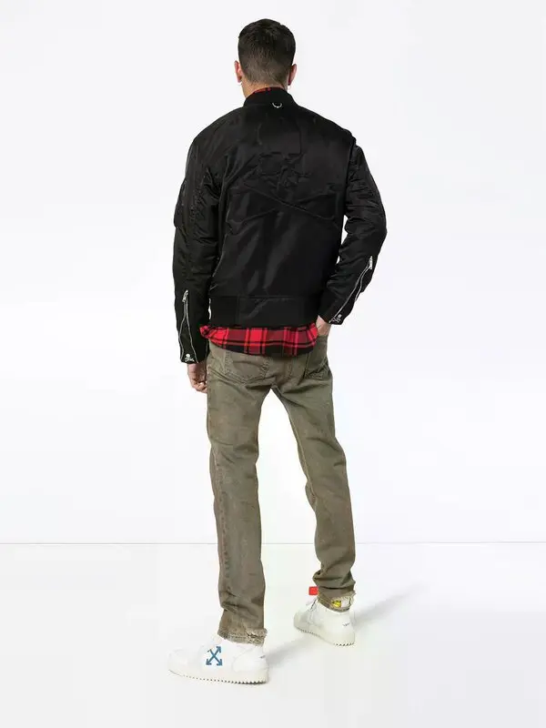 MASTERMIND WORLD Bomber Jacket With Camouflage Lining