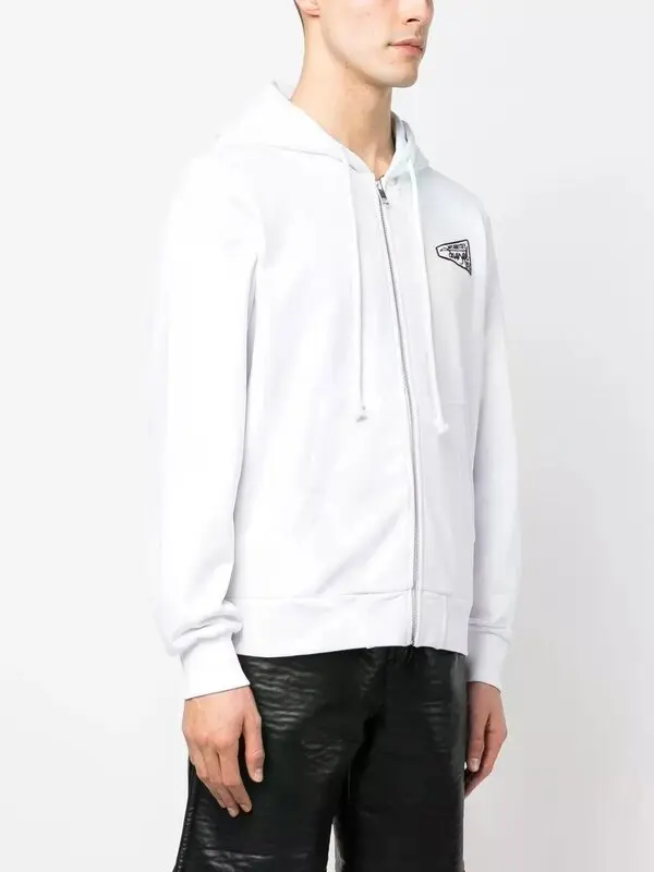 DIESEL® Logo Print Zip Up Hoodie