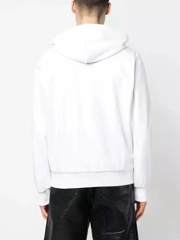 DIESEL® Logo Print Zip Up Hoodie