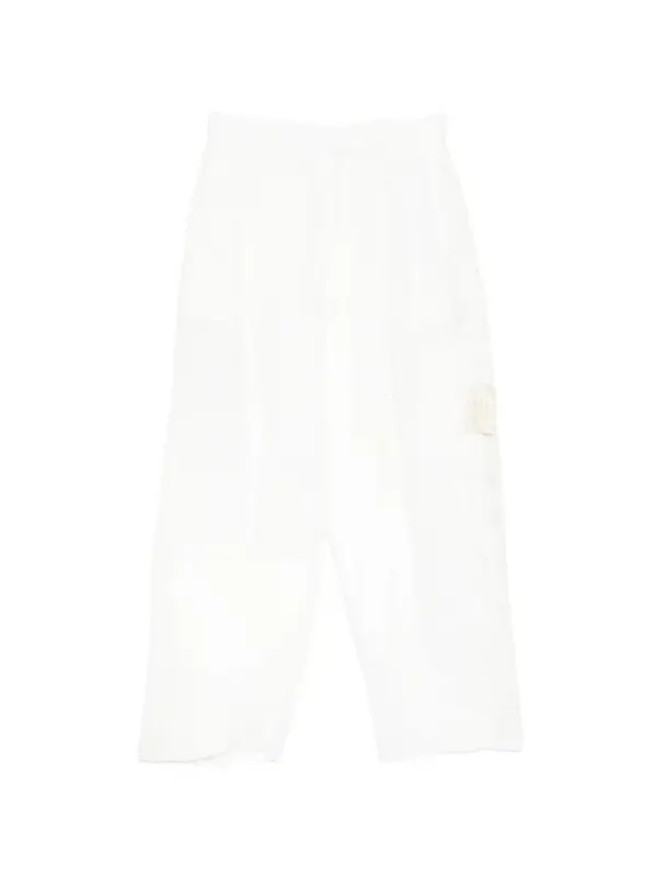 Undercover Logo Patch Tailored Trousers - Neutrals