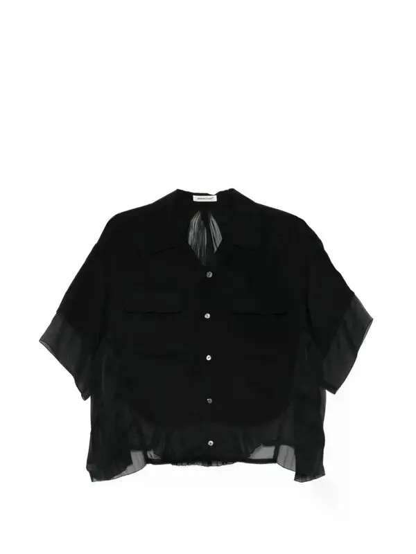 Undercover Pleated Shirt - Black