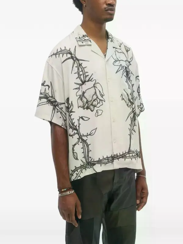 DOMREBEL Camp Graphic-print Short-sleeve Shirt