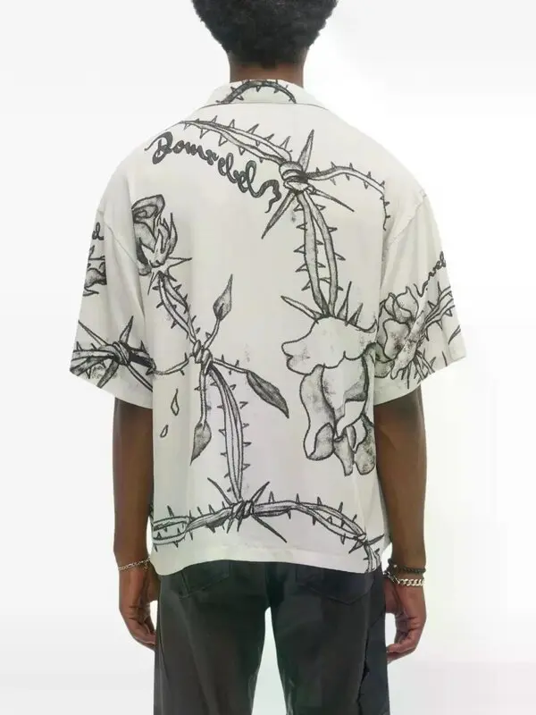 DOMREBEL Camp Graphic-print Short-sleeve Shirt