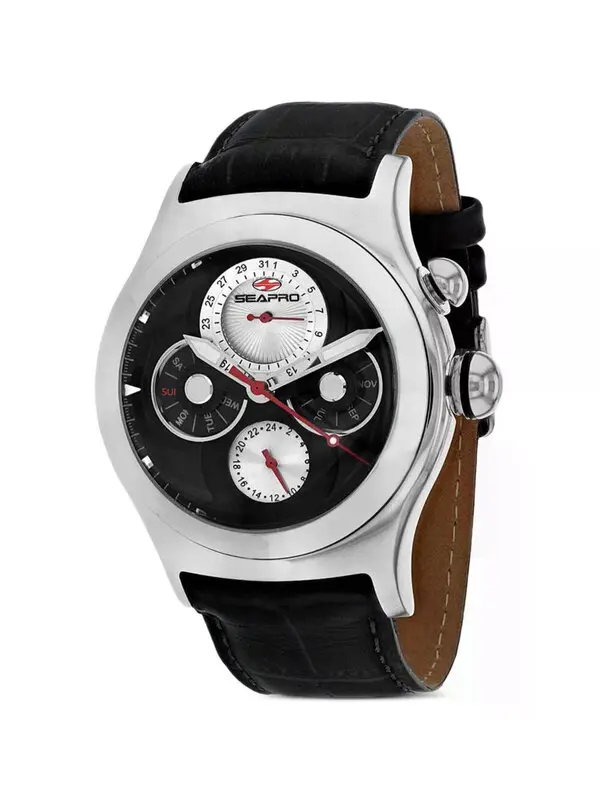 SEAPRO Chronoscope 40mm Watch - Black