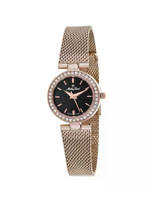 MATHEY TISSOT Fleury Xv 24mm Quartz Watch With Crystal Embellished Bezel