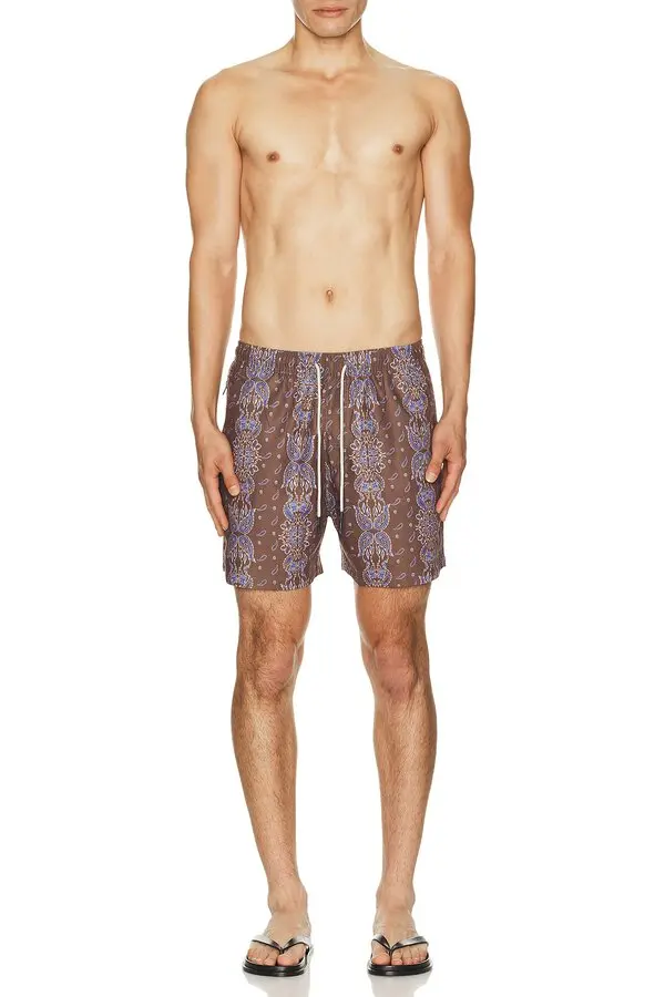 Oas Paisley Print Swim Shorts - Itaca