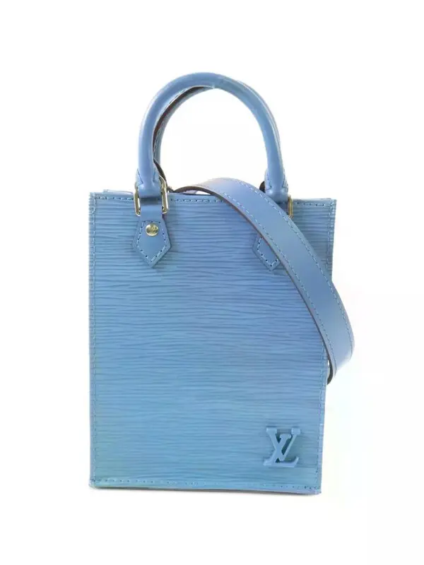 LOUIS VUITTON Petit Sac Plat Handbag - Blue
