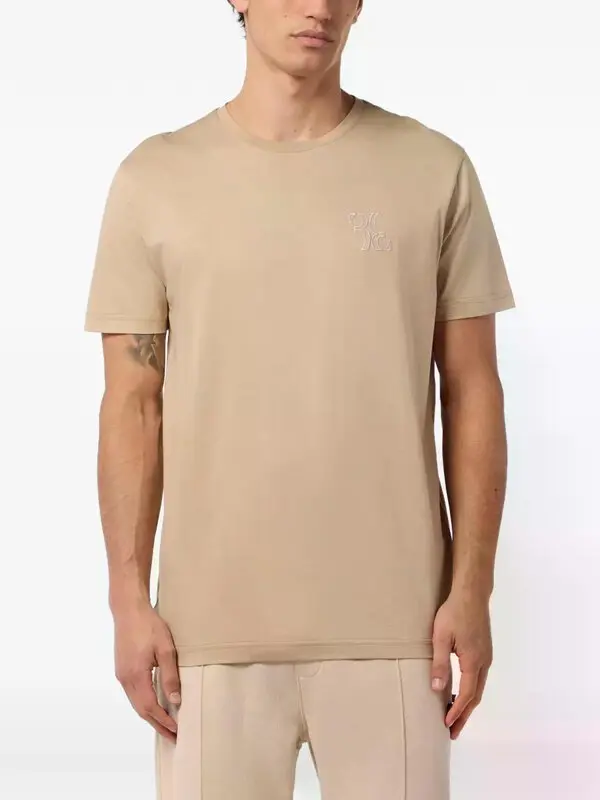 BILLIONAIRE Round-neck Logo-embroidered T-shirt