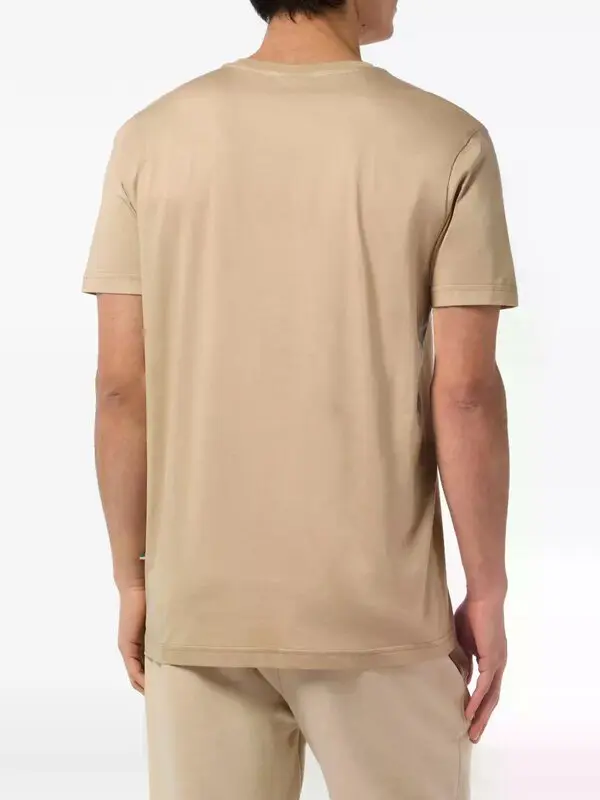 BILLIONAIRE Round-neck Logo-embroidered T-shirt