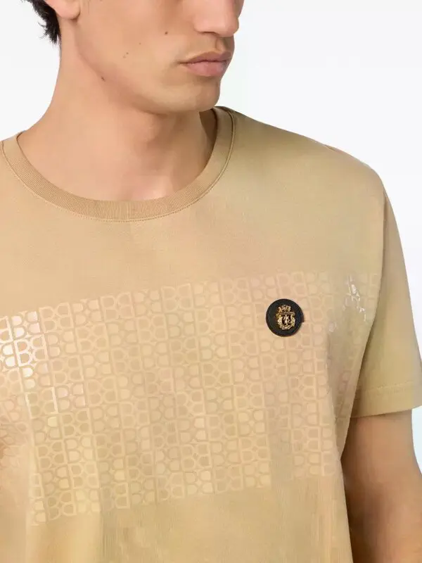 BILLIONAIRE Monogram-motif Round-neck T-shirt