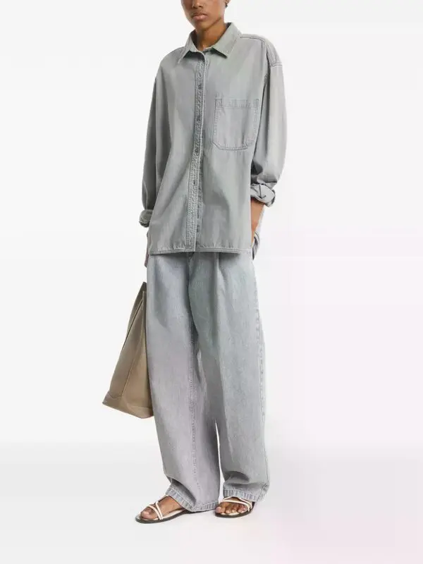 Maison Kitsuné Washed Denim Shirt