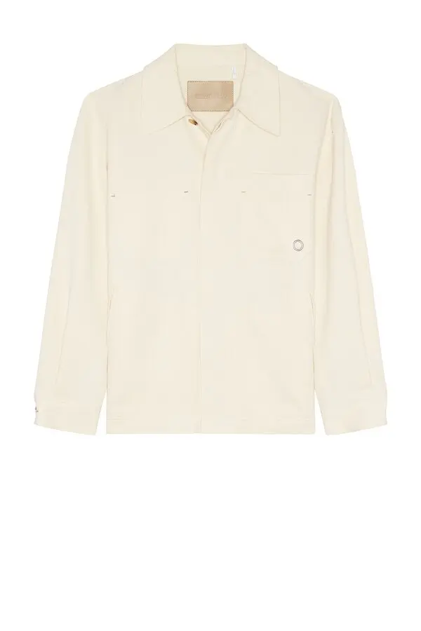 Helmut Lang Sailor Overshirt In Cream - Muslin