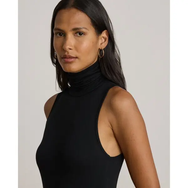 Ralph Lauren Sleeveless Turtleneck Maxi Dress