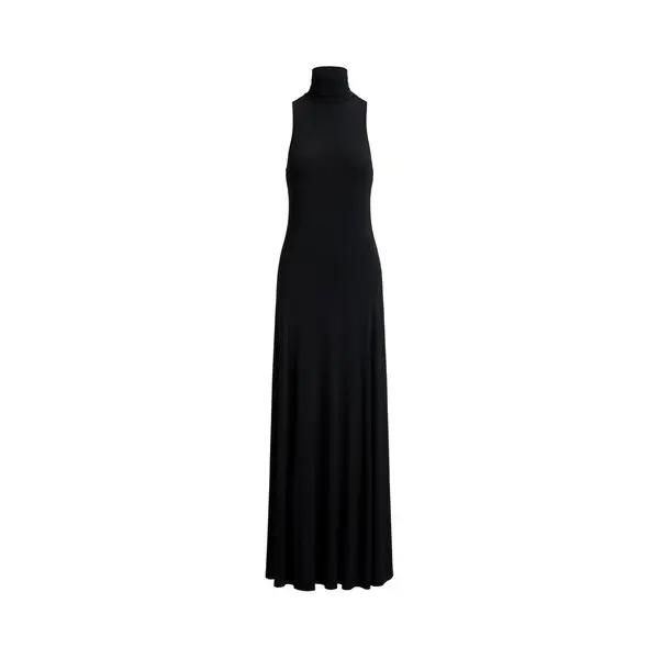 Ralph Lauren Sleeveless Turtleneck Maxi Dress