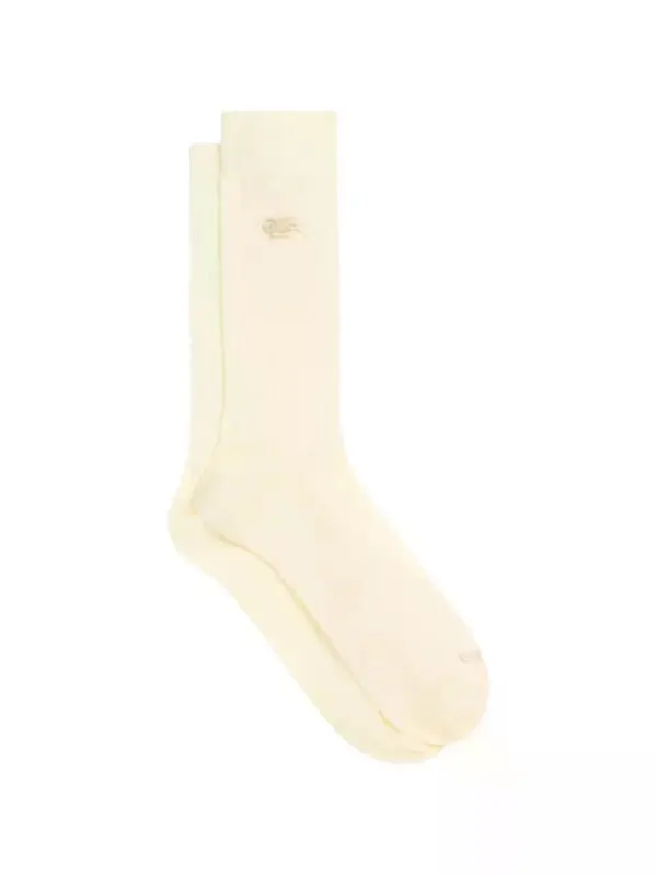 Etro Pegaso Ribbed Socks - Neutrals