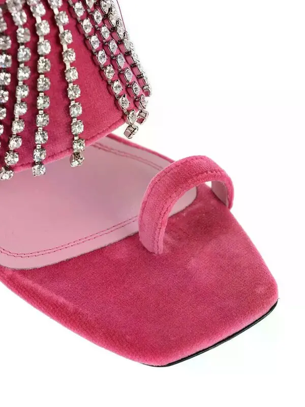 NODALETO Crystal Embellished Sandals