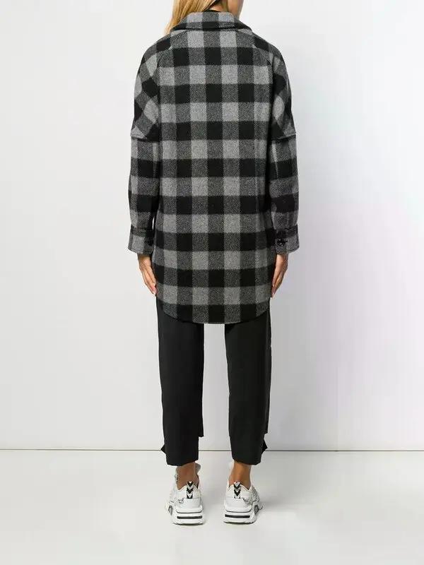 Woolrich Check Single-breasted Coat