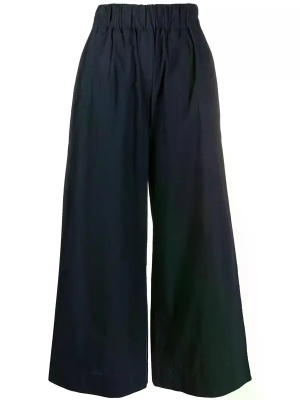 Woolrich Wide-leg Cropped Trousers - Blue
