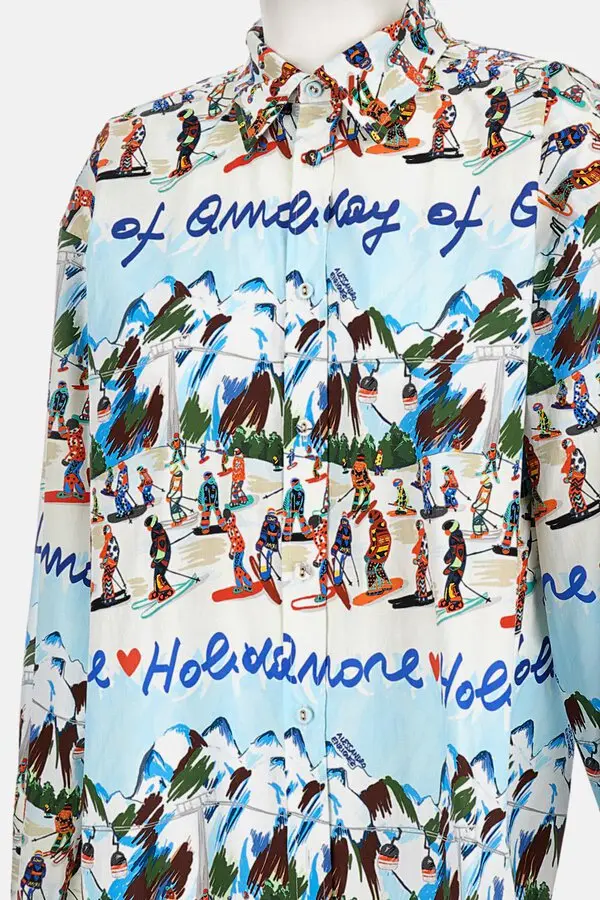 ALESSANDRO ENRIQUEZ Printed Cotton Shirt - Multicolor