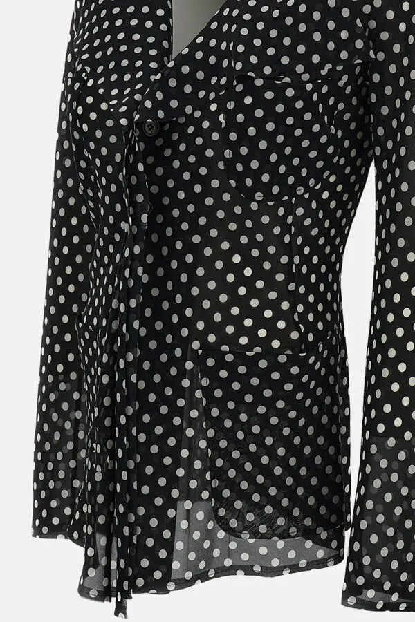 Junya Watanabe Polka Dot Single-breasted Blazer - Nero