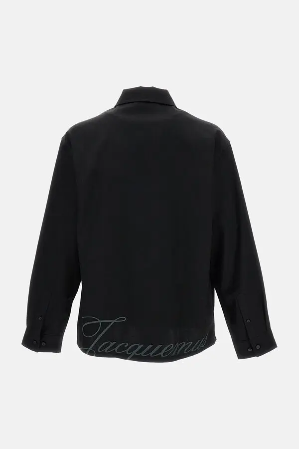 Jacquemus The Mecano Shirt With Zip - Black