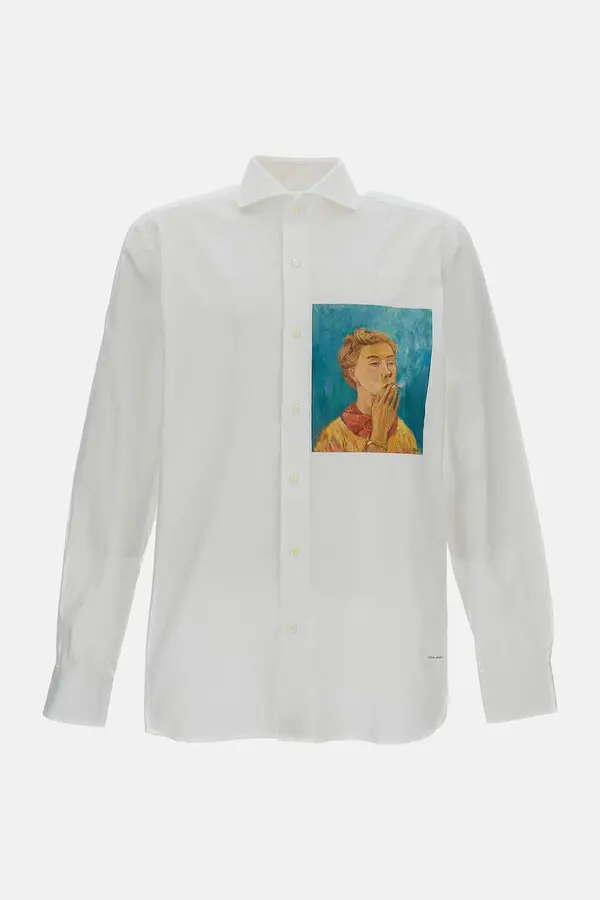 Junya Watanabe Tove Jansson-printed Shirt - White