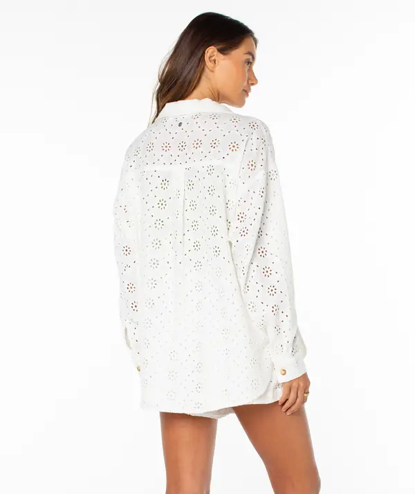 Roxy Morning Time" Eyelet Shirt
