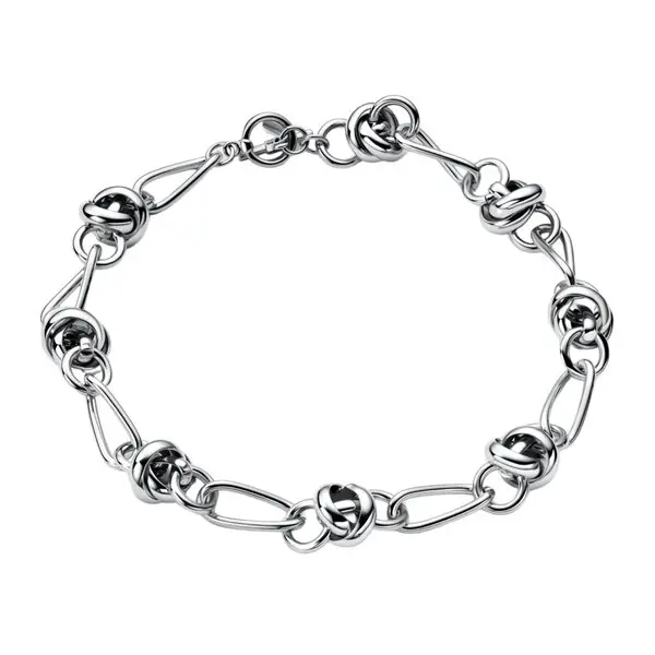 TAMI&TAMI Ten Sixty Four Studio Sterling Knotted Link Necklace - Silver