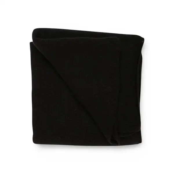 LOOM & COVE 100% Cashmere Blanket - Black