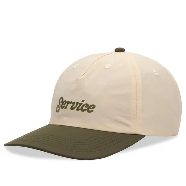 SERVICE WORKS Script Surf Cap - Off White/olive