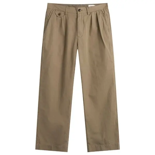 KHAKIS Slub Common Pleated Trousers