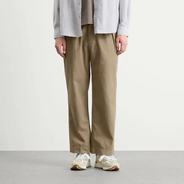 KHAKIS Slub Common Pleated Trousers