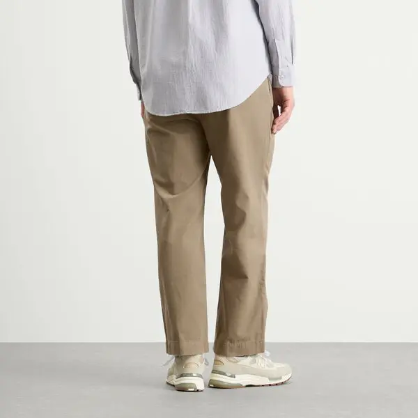 KHAKIS Slub Common Pleated Trousers