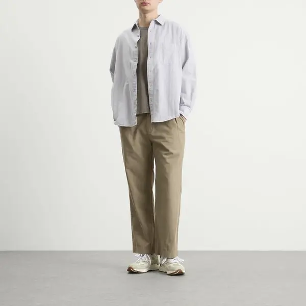 KHAKIS Slub Common Pleated Trousers