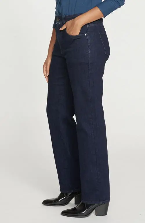 Universal Standard Etta High Waist Ankle Straight Leg Jeans - Dark Indigo