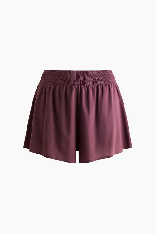 H&m Double-layered Sports Shorts - Boysenberry