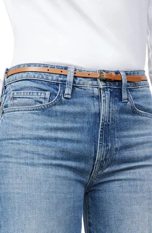 Lafayette 148 New York L-beam Leather Skinny Belt