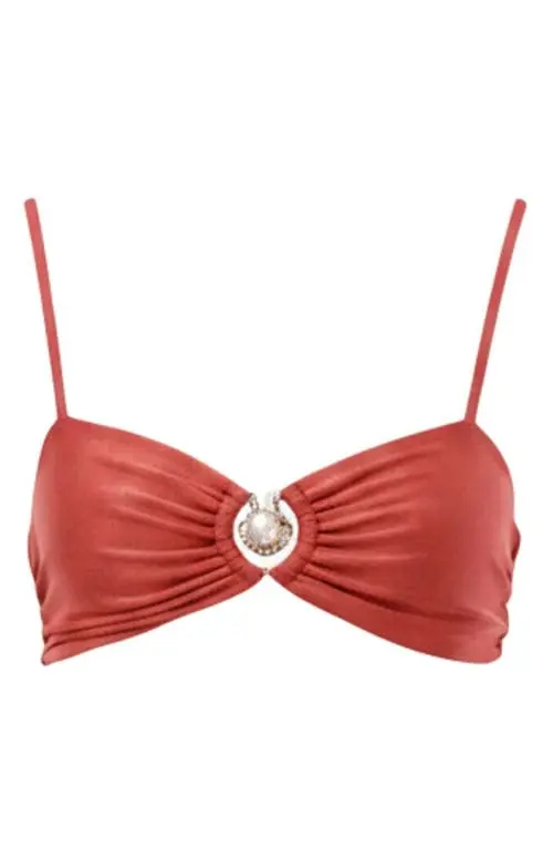 MALAI Concha Bikini Top - Fabed Rose