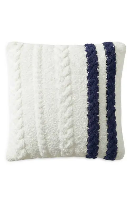 SUNDAY CITIZEN Snug Braided Accent Pillow - Off White/midnight